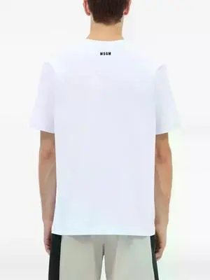 MSGM Logo-embroidered T-shirt