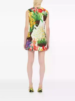 MSGM Floral-print Mini Dress