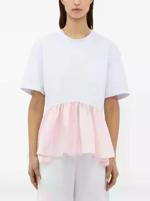 MSGM T-shirt With Ruffled Hem