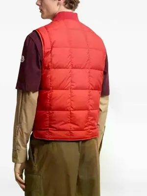 Moncler Elberton Quilted Padded Gilet - Red
