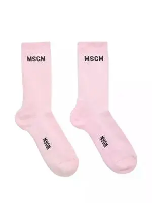MSGM Logo Socks - Pink
