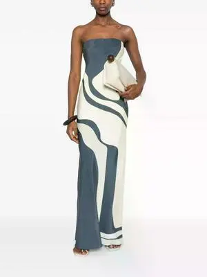 SIR. Print Strapless Maxi Dress