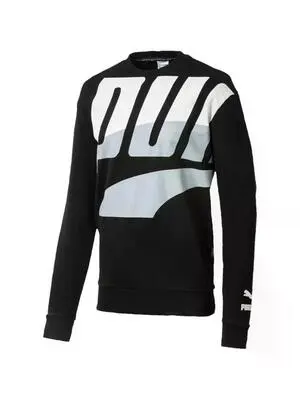 PUMA Loud Pack Crew-neck Long-sleeve T-shirt - Black