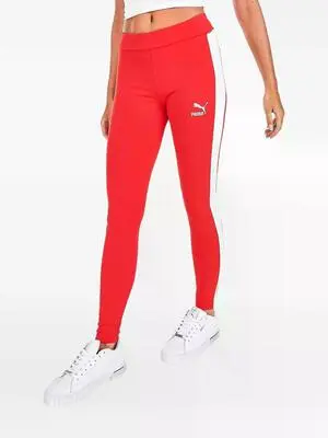 PUMA Iconic T7 Logo Leggings - Red
