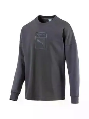PUMA Crew-neck Logo Sweatshirt - Grey