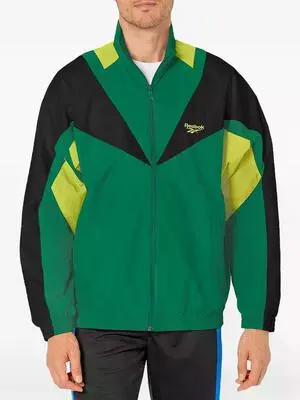 REEBOK Logo-embroidered Bomber Jacket - Green