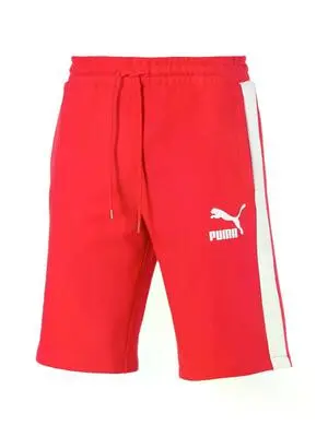 PUMA Logo-print Track Shorts - Red