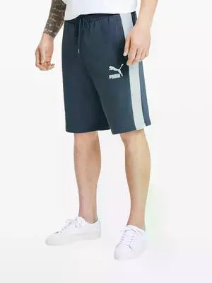 PUMA Logo-print Track Shorts - Blue