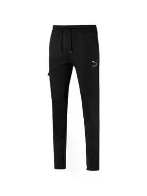 PUMA Logo Detail Track Pants - Black