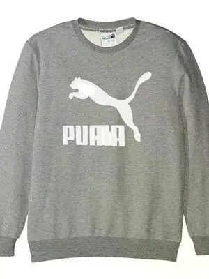 PUMA Logo-print Crew-neck Sweatshirt