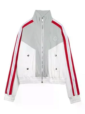 Gucci Zip-up Stripe-detail Jacket - White
