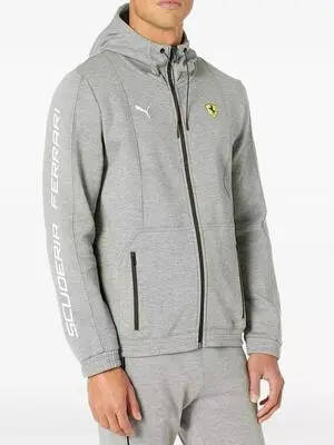 PUMA X Ferrari Hooded Zip-fastening Sweatshirt - Grey