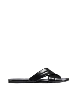 Khaite Liria Flat Sandal - Black