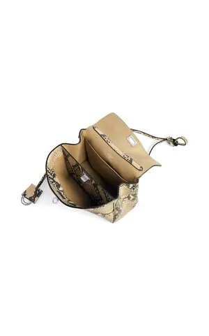 Balenciaga Rodeo Mini Snake-effect Leather Top Handle Bag