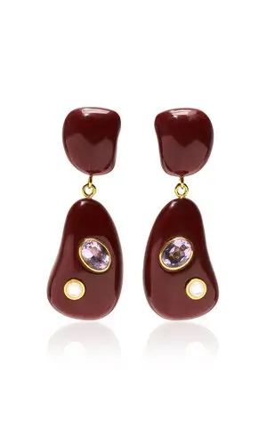 LIZZIE FORTUNATO Satsuma Ii Earrings - Purple