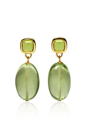 LIZZIE FORTUNATO Verdant Dangle Earrings - Green