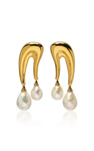 LIZZIE FORTUNATO Sculptura Earrings - Gold