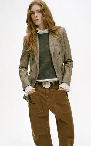 NILI LOTAN Shon Rigid Mid-rise Straight-leg Jeans - Brown