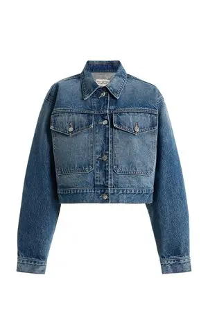 NILI LOTAN Clement Denim Jacket - Medium Wash