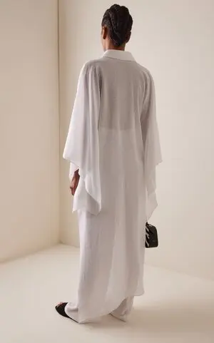 Michael Kors Asymmetric Linen Caftan