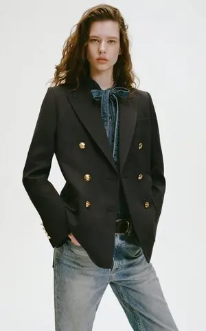NILI LOTAN Bruni Wool Blazer