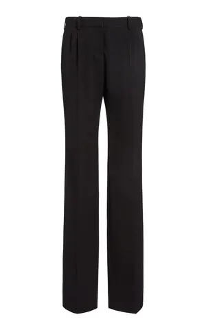 Balenciaga Stretch Wool Twill Straight-leg Trousers