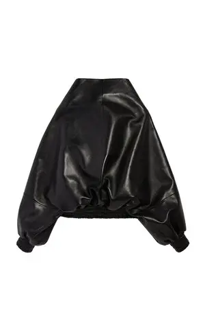 Balenciaga Lightweight Leather Wrap Jacket