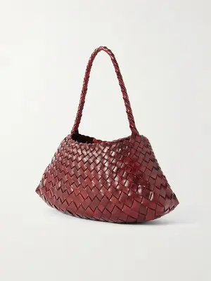 Dragon Diffusion Rosanna Mini Woven Leather Tote