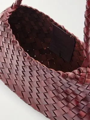 Dragon Diffusion Rosanna Mini Woven Leather Tote