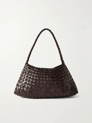 Dragon Diffusion Rosanna Mini Woven Leather Tote - Brown