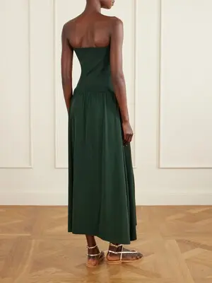 ERES Oda Strapless Maxi Dress - Green