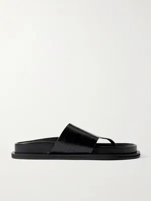 A.emery Imara Croc-effect Leather Sandals - Black