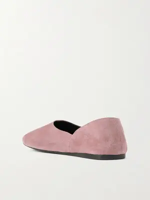 Khaite Jane Suede Flats - Pink