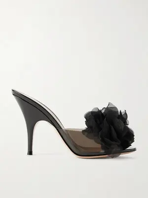 GIANVITO ROSSI 95 Embellished Pvc Sandals