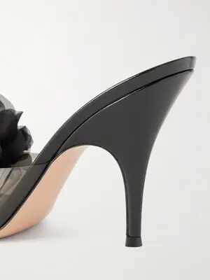 GIANVITO ROSSI 95 Embellished Pvc Sandals