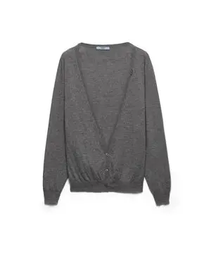 Prada Cashmere Cardigan - Grey