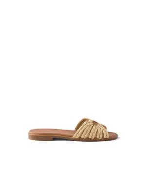 Prada Crochet Slides - Neutral