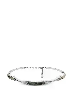 DIESEL® Jasper Stainless Steel Choker Necklace - Silver