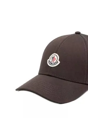 Moncler Logo-patch Baseball Cap - Brown