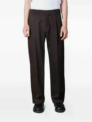 Nn07 Kay Pleated Trousers - Brown