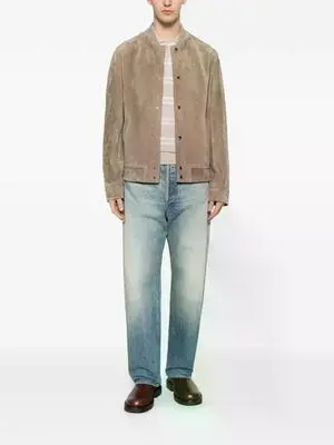 YVES SALOMON Suede Bomber Jacket