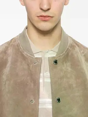 YVES SALOMON Suede Bomber Jacket