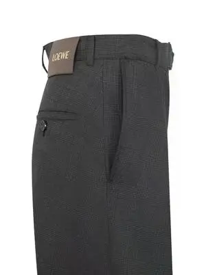 Loewe Belted Check Trousers