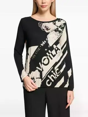 BETTY BARCLAY Printed Long Sleeve Top