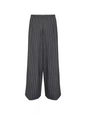 ENFOLD Striped Wide-leg Trousers