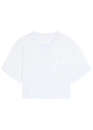 On On Train-T Cropped Logo Jersey T-shirt - White