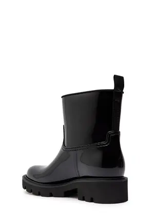 Moncler Logo-appliquéd Rain Boots - Black