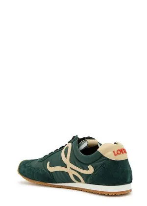 Loewe Ballet Runner 2.0 Panelled Nylon Sneakers - Green