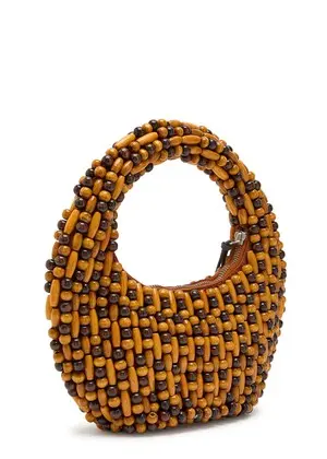Staud Beaded Top Handle Bag