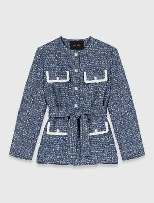 Maje 4-pocket Tweed Jacket - Multicolored